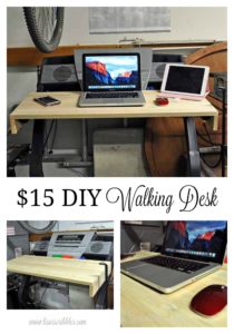 $15 DIY Walking Desk | Lisa's Scribbles